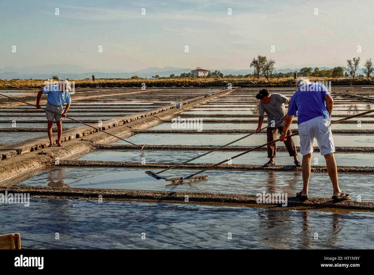 Italy Emilia Romagna Cervia salt flats Stock Photo - Alamy