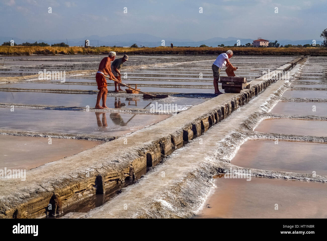 Italy Emilia Romagna Cervia salt flats Stock Photo - Alamy