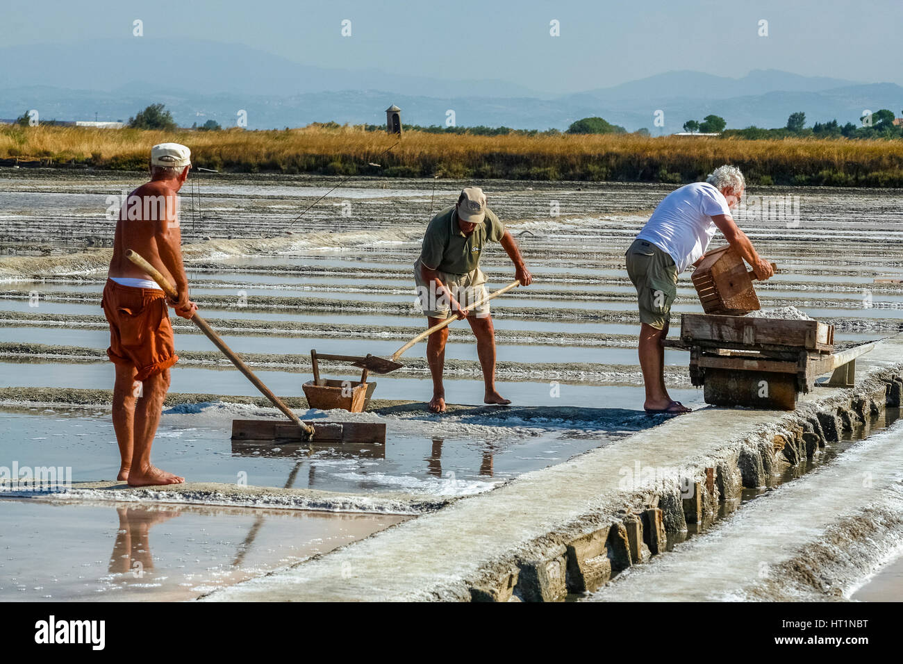 Italy Emilia Romagna Cervia salt flats Stock Photo - Alamy