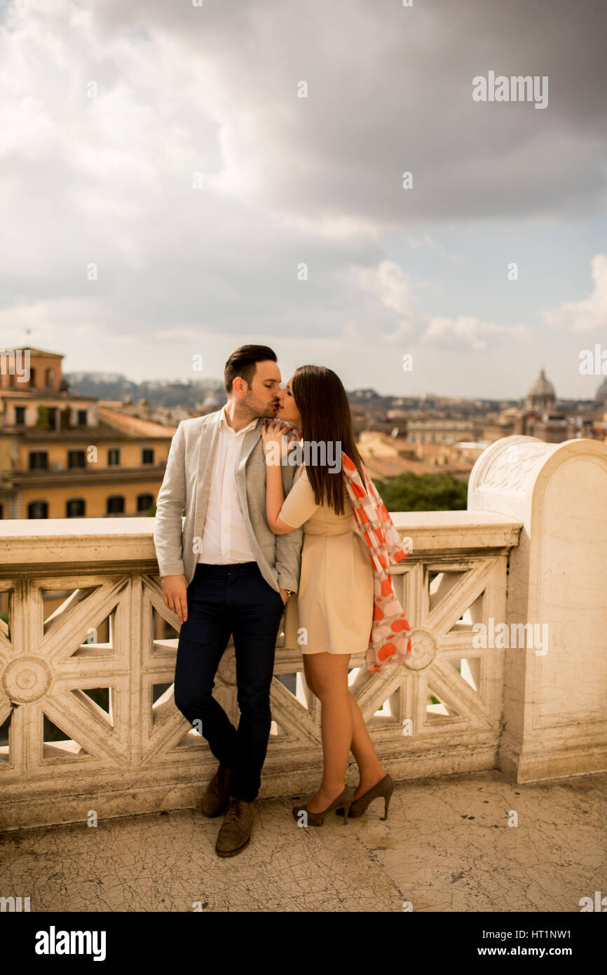 Loving couple in Rome, Italy Stock Photo - Alamy
