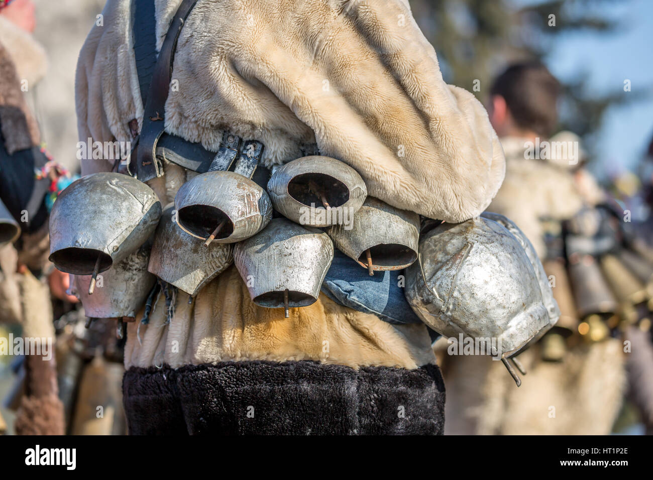 Carrying Bells on his Belt Stock Photo - Alamy