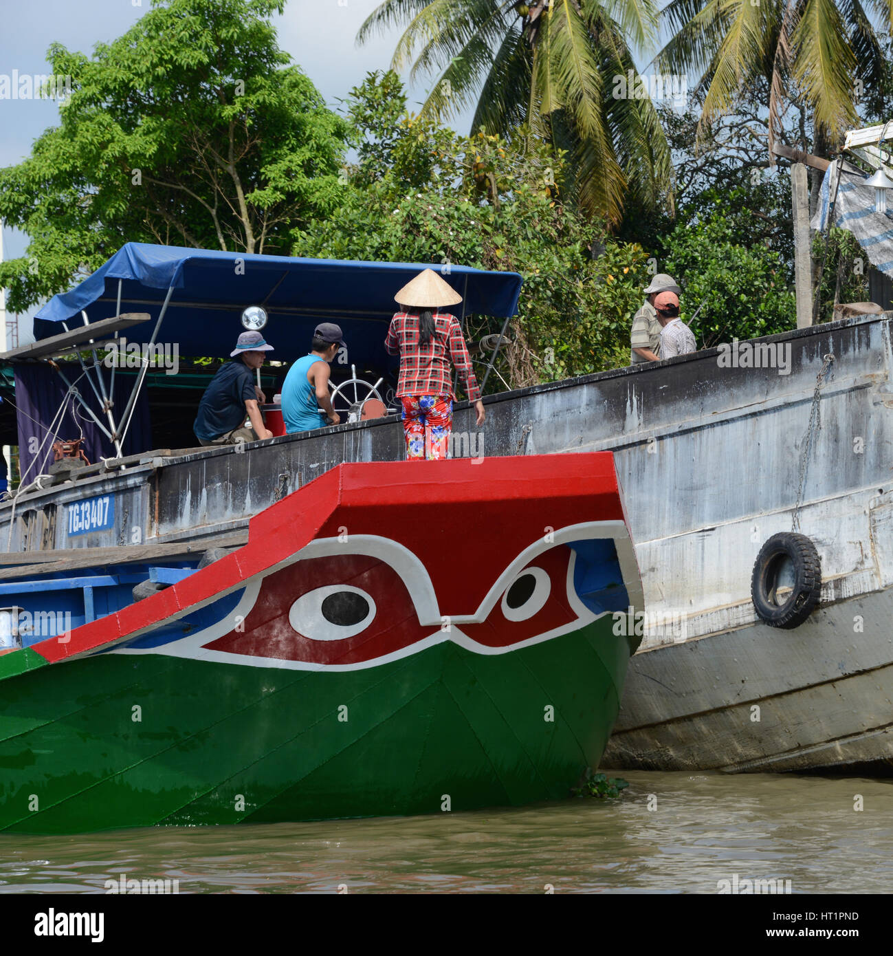 Vietnam boat eyes hi-res stock photography and images - Alamy
