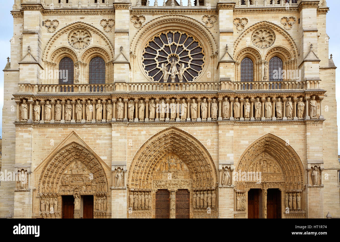 Notre Dame cathedral in Paris France French Gothic architecture Stock ...