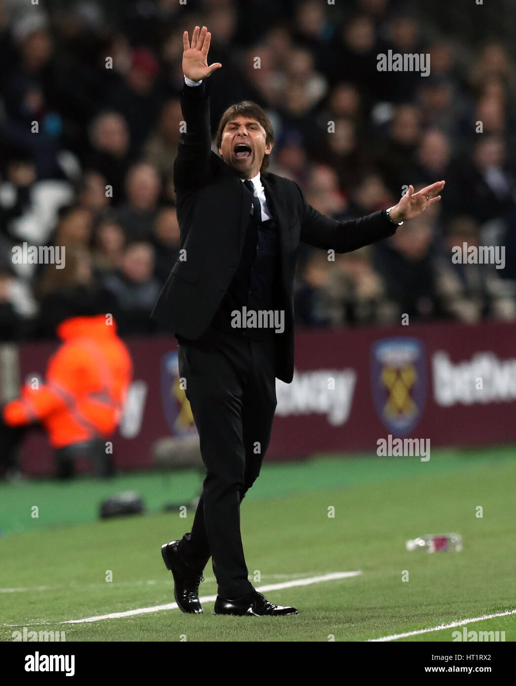 Chelsea manager Antonio Conte during the Premier League match at the ...