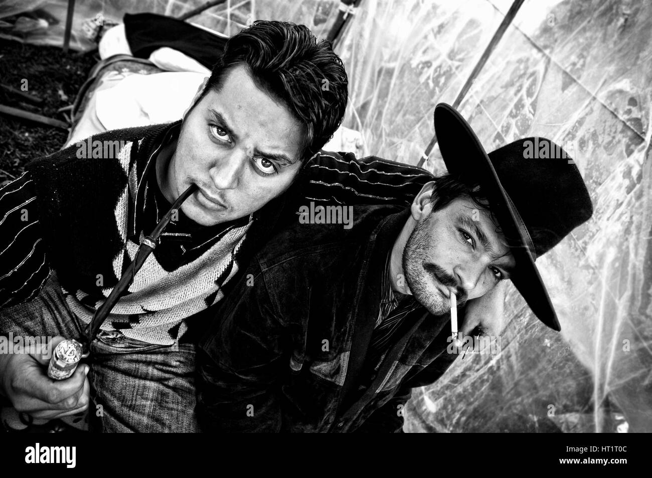 Gypsy smoking Black and White Stock Photos & Images - Alamy
