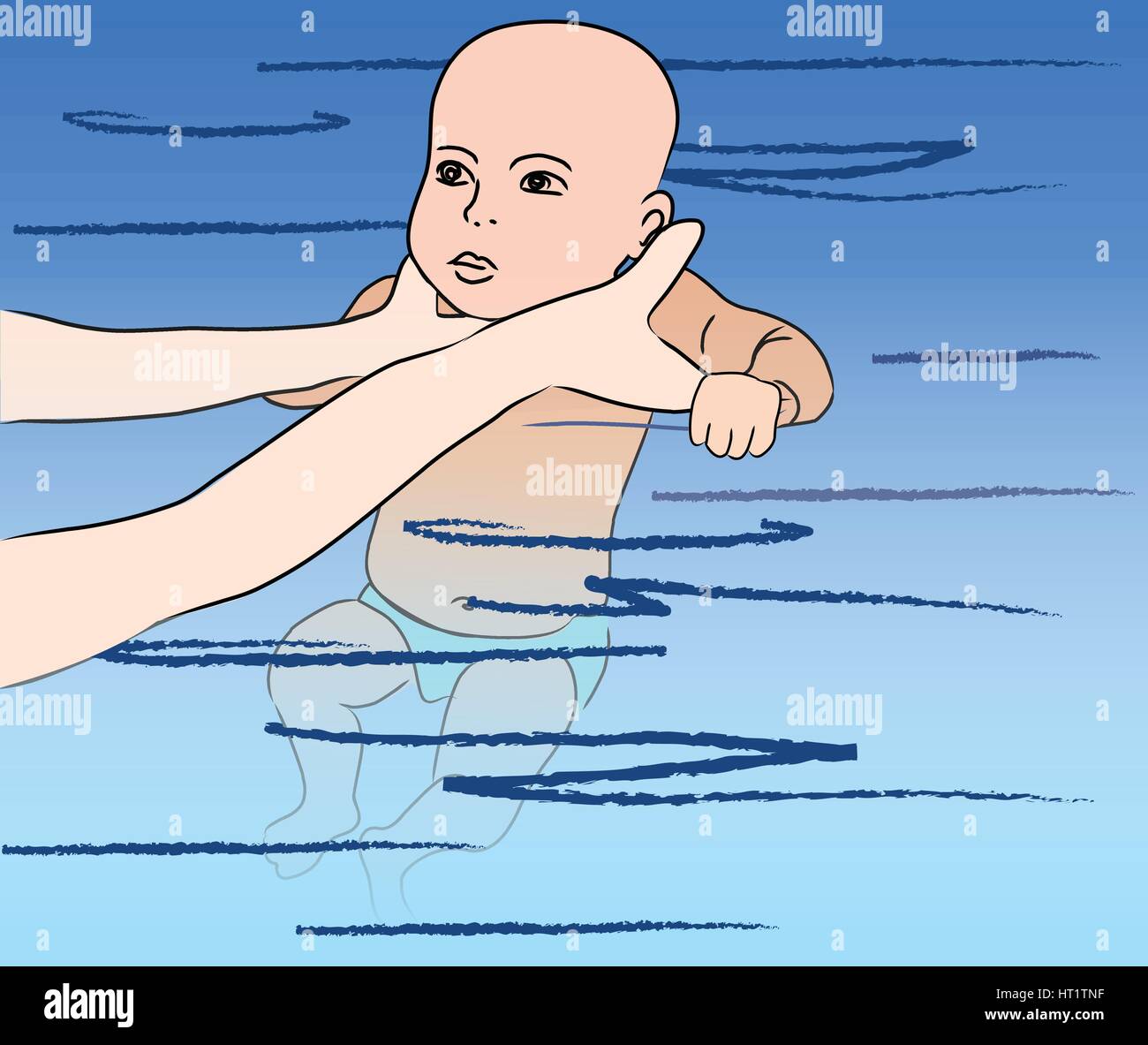 His first lesson Stock Vector Images - Alamy