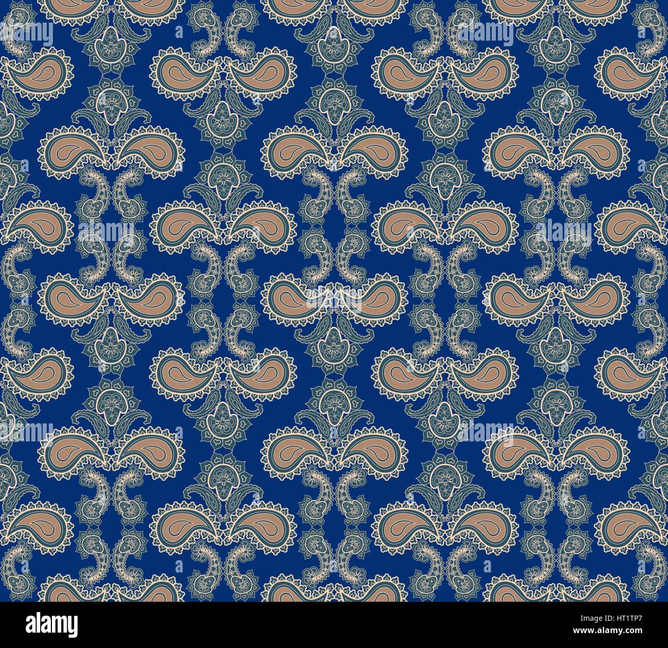 Floral seamless pattern. Swirl ornamental foliage texture. Oriental ...