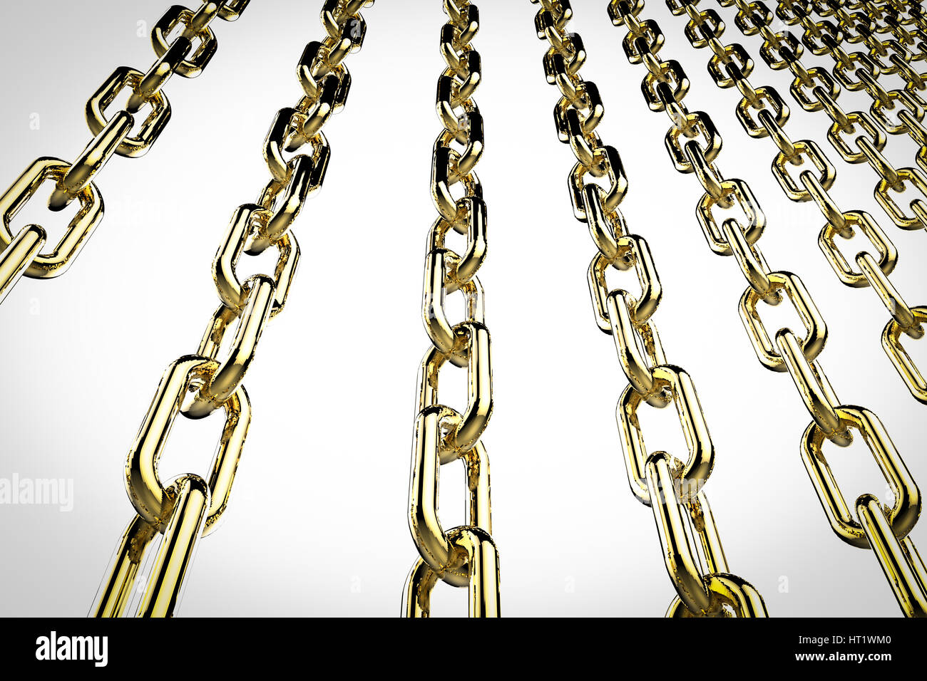 3d rendering metal chains Stock Photo - Alamy