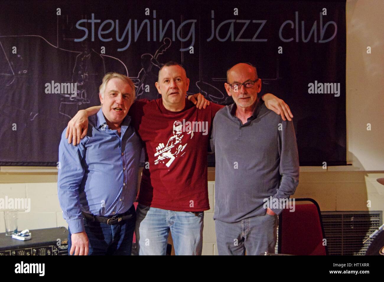 Gary Baldwin, Mike Bradley and Mick Hanson, Steyning Jazz Club, West ...