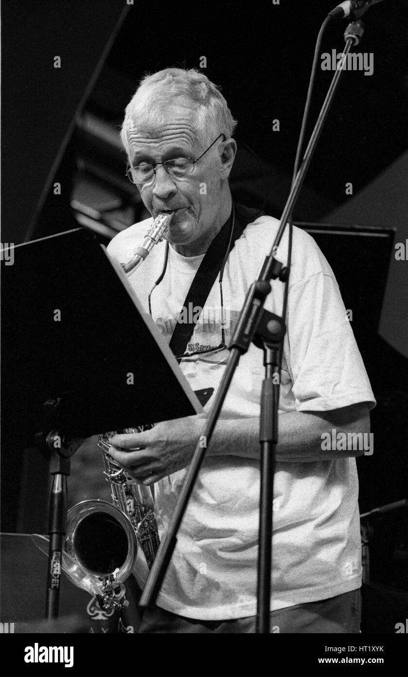 Bill Perkins, Brecon Jazz Festival, Brecon, Powys, Wales, August 2000 ...