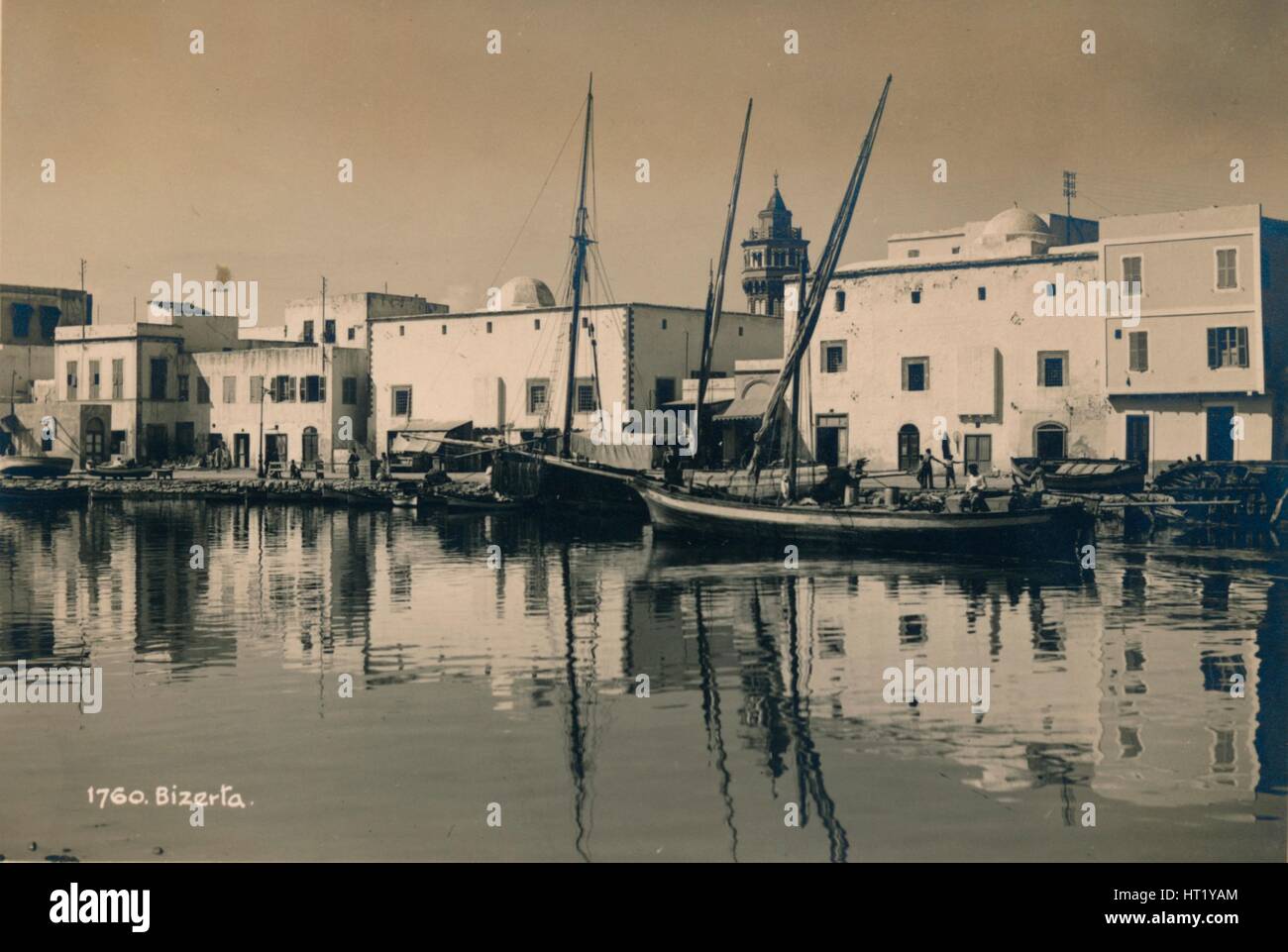 The Old Port of Bizerta, Tunisia, 1936. Artist: Unknown Stock Photo - Alamy