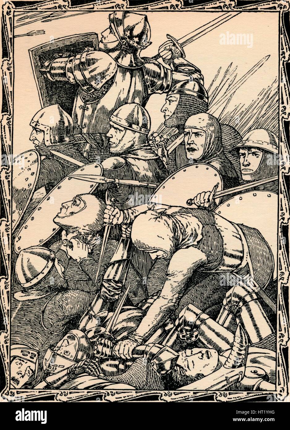 At The Battle of Agincourt, 1902. Artist: Patten Wilson Stock Photo - Alamy