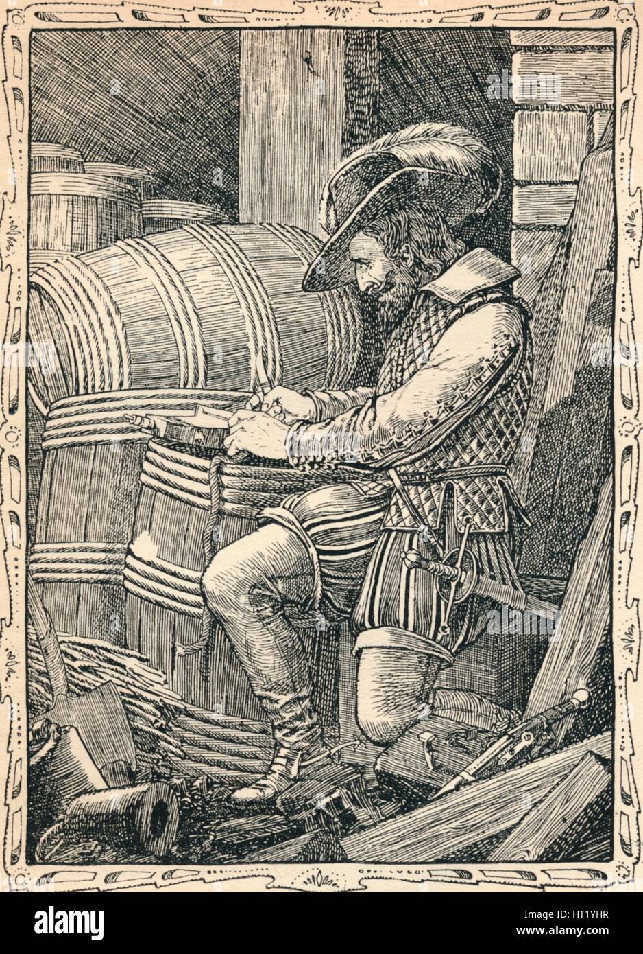 Raleigh in the Tower, 1902. Artist: Patten Wilson Stock Photo - Alamy