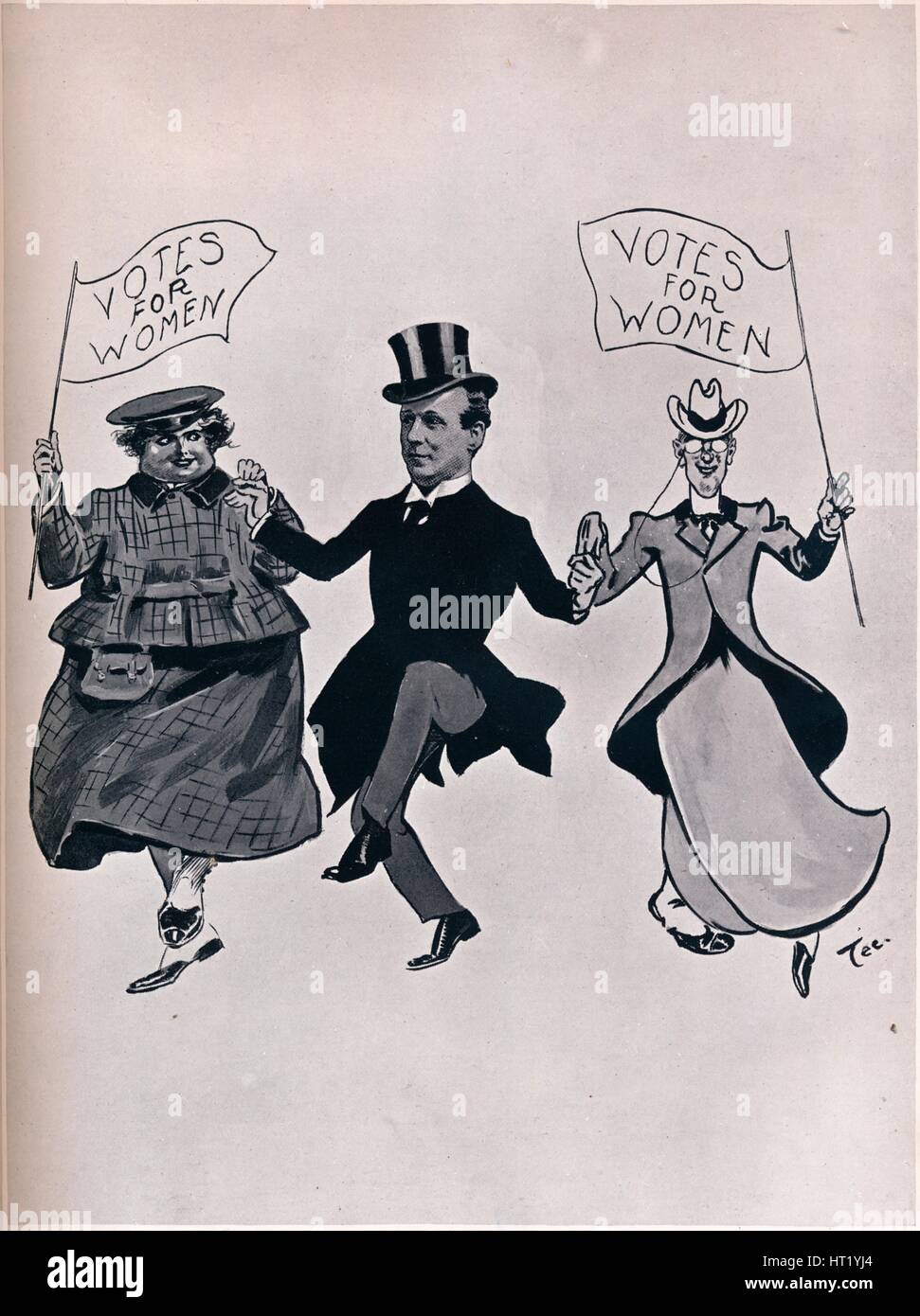 Womens suffrage cartoon 1906 hi-res stock photography and images - Alamy