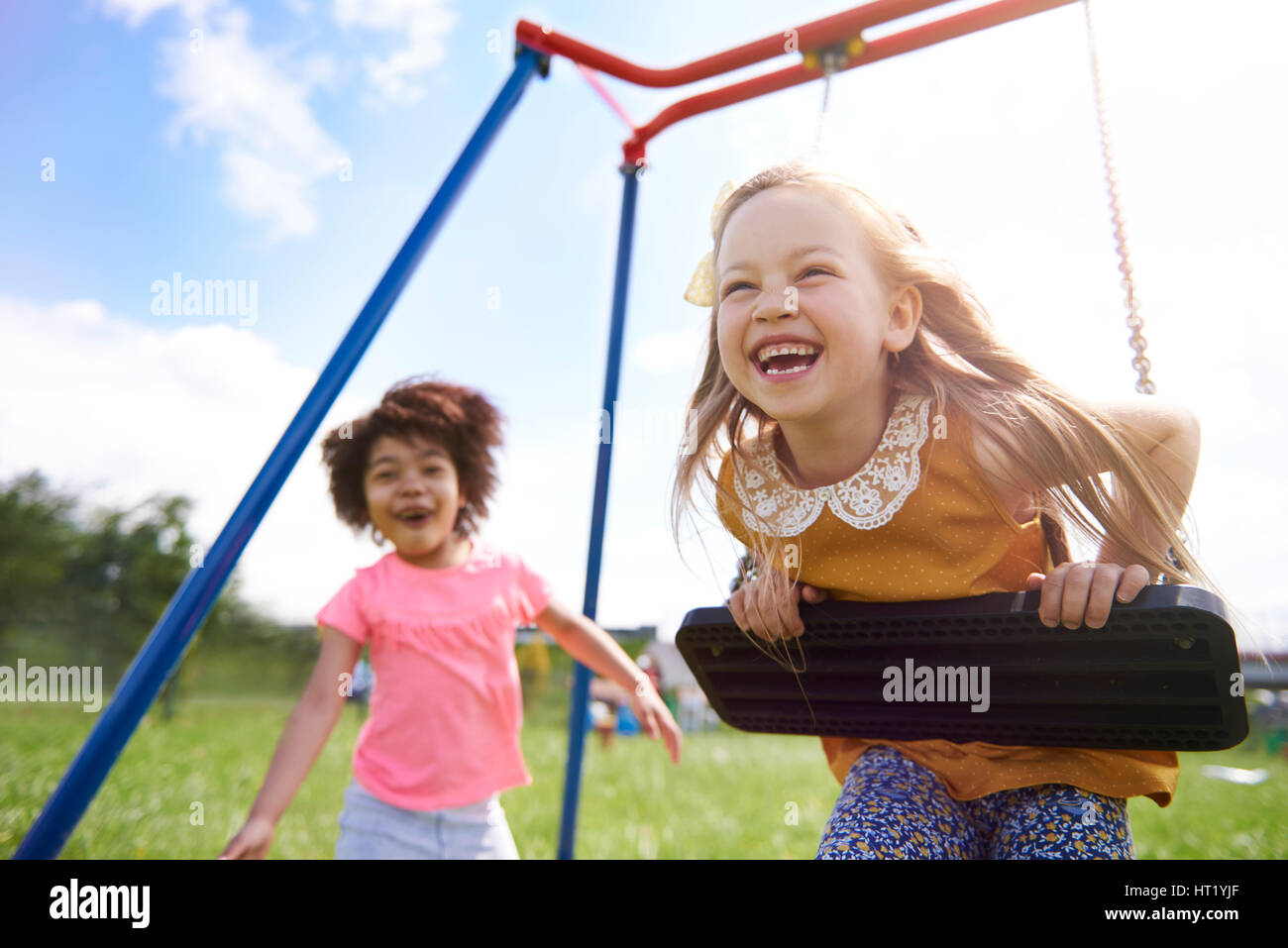 The best friends playing together Stock Photo - Alamy