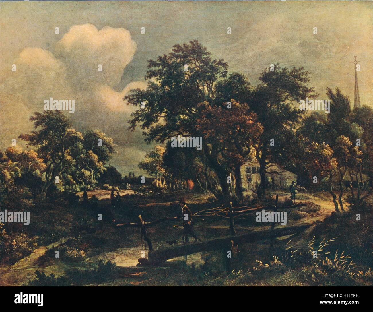 The Rustic Bridge, c17th century, (1909). Artist: Meindert Hobbema ...