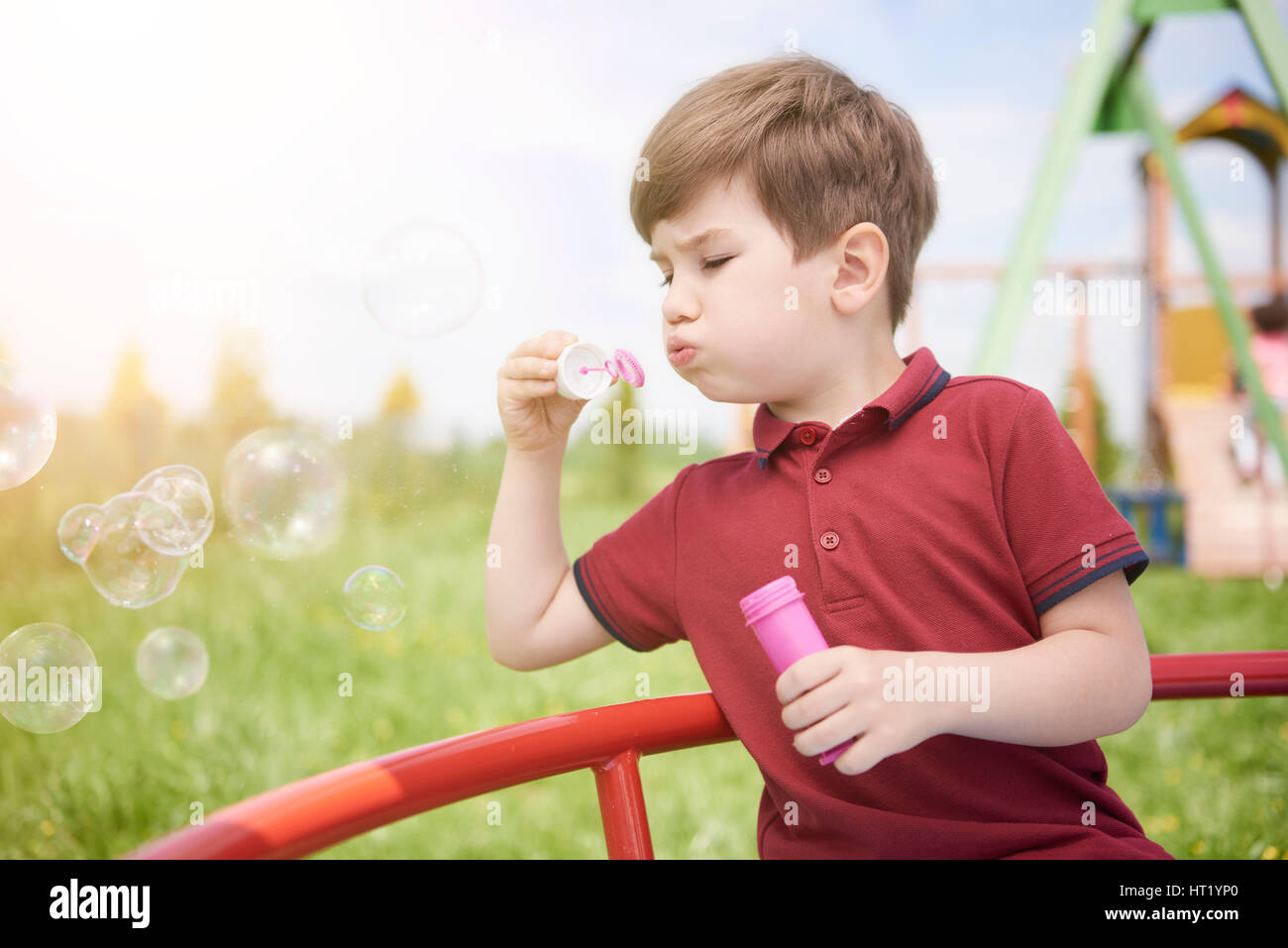 Enjoying the time at nature Stock Photo - Alamy