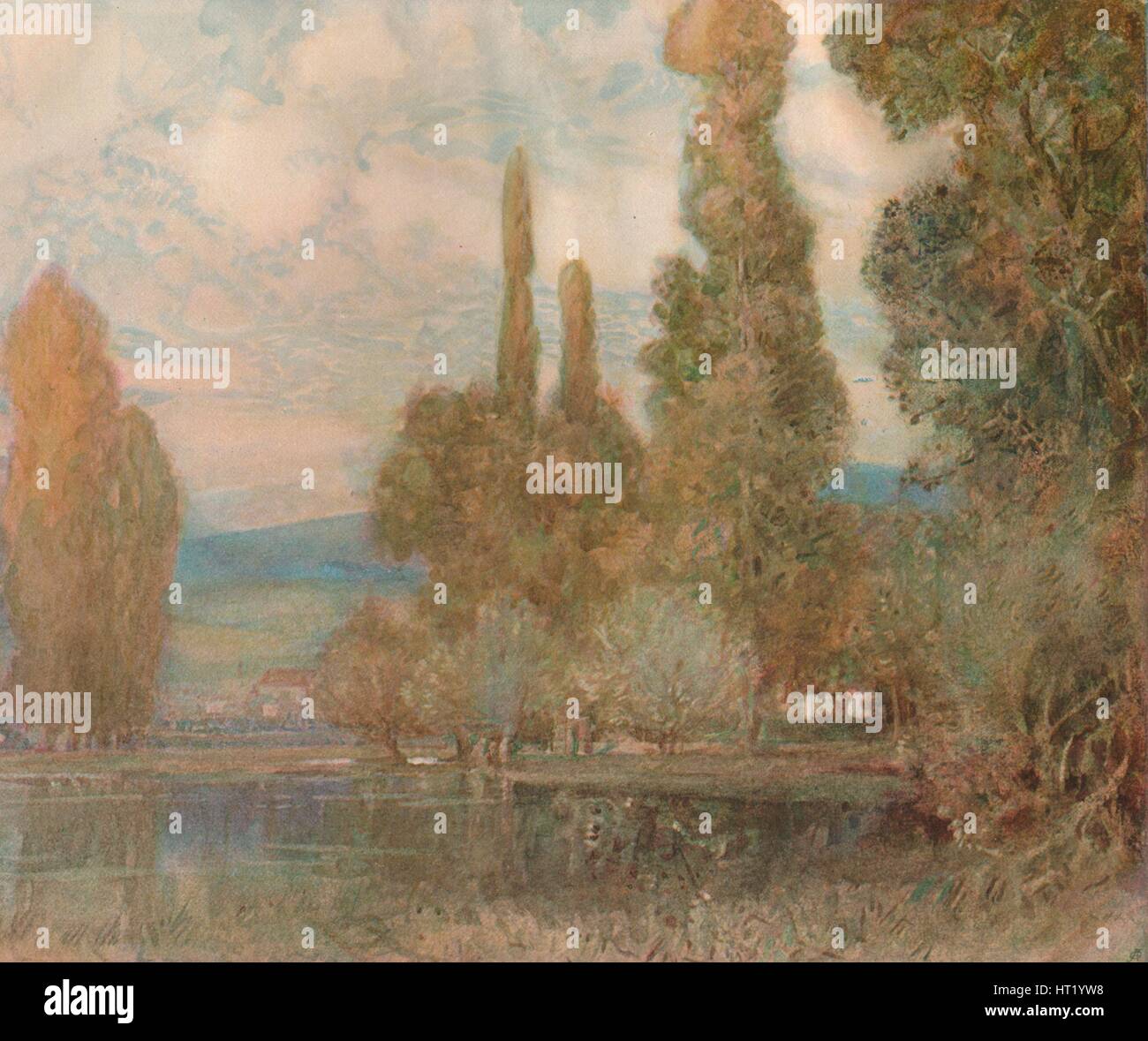 By the Edge of the Lake, c19th century, (1911). Artist: Alfred Edward ...