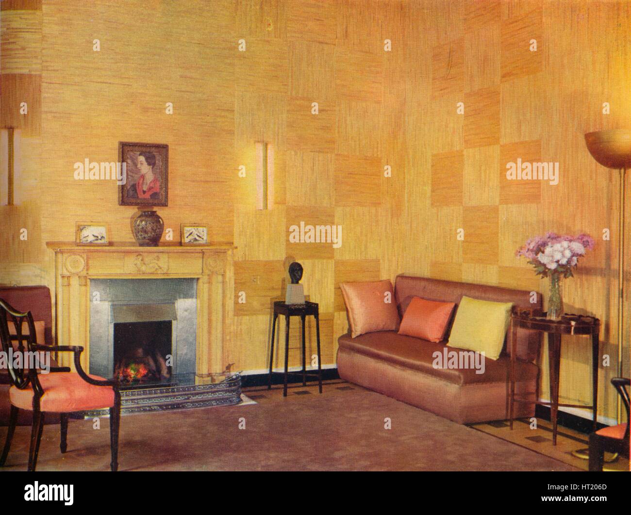 'Lady Leucha Warner's living room as decorated by Ronald Fleming', 1933 ...