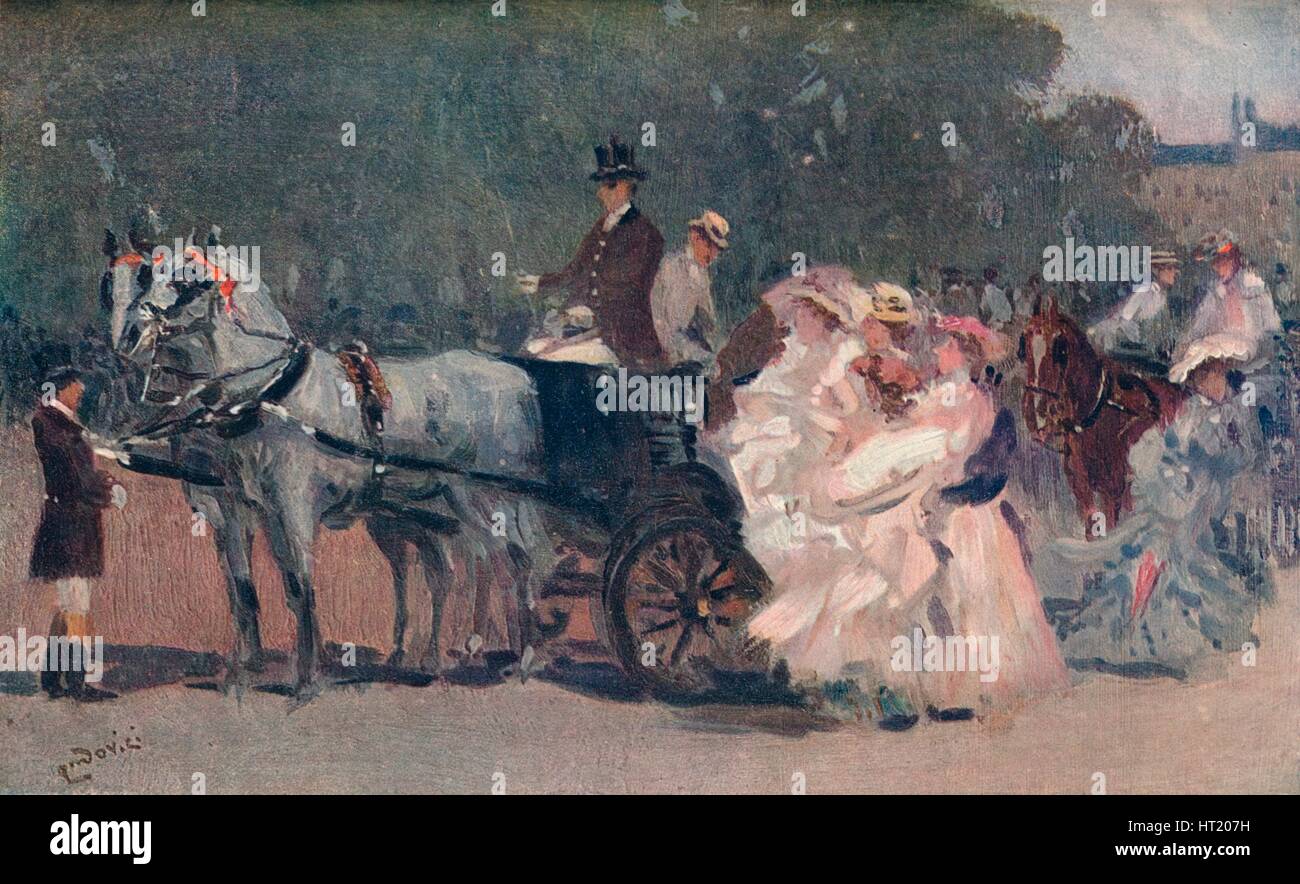 'White and Pink Tulle. - In The Park', c1900. Artist: Albert Ludovici ...