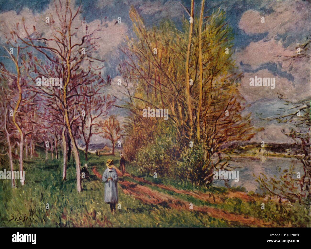 'Spring on the River Banks', late 19th century. (1941). Artist: Alfred ...