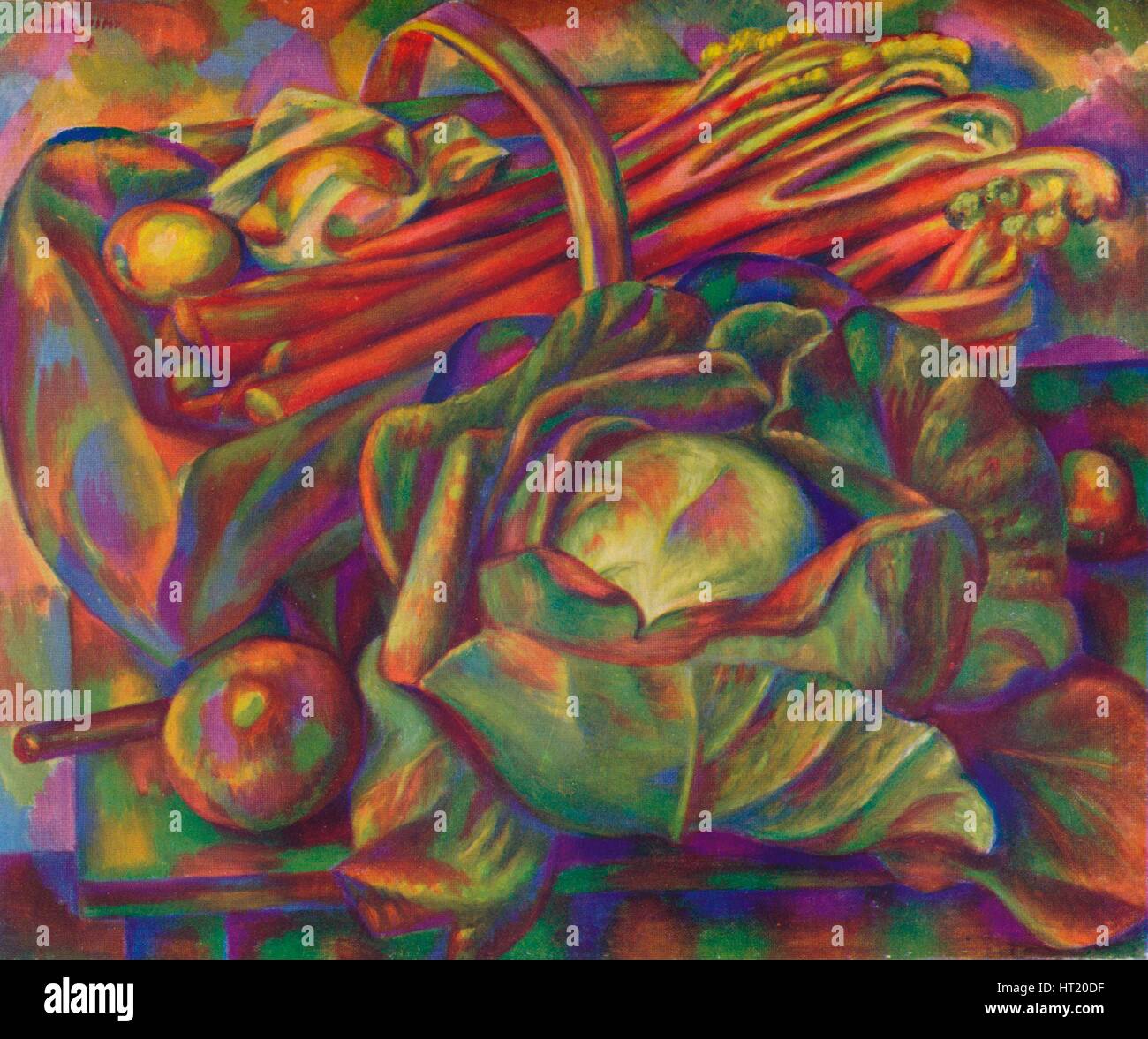'Cabbage and Rhubarb (Savoy Green)', 1929 (1930). Artist: Mark Gertler ...