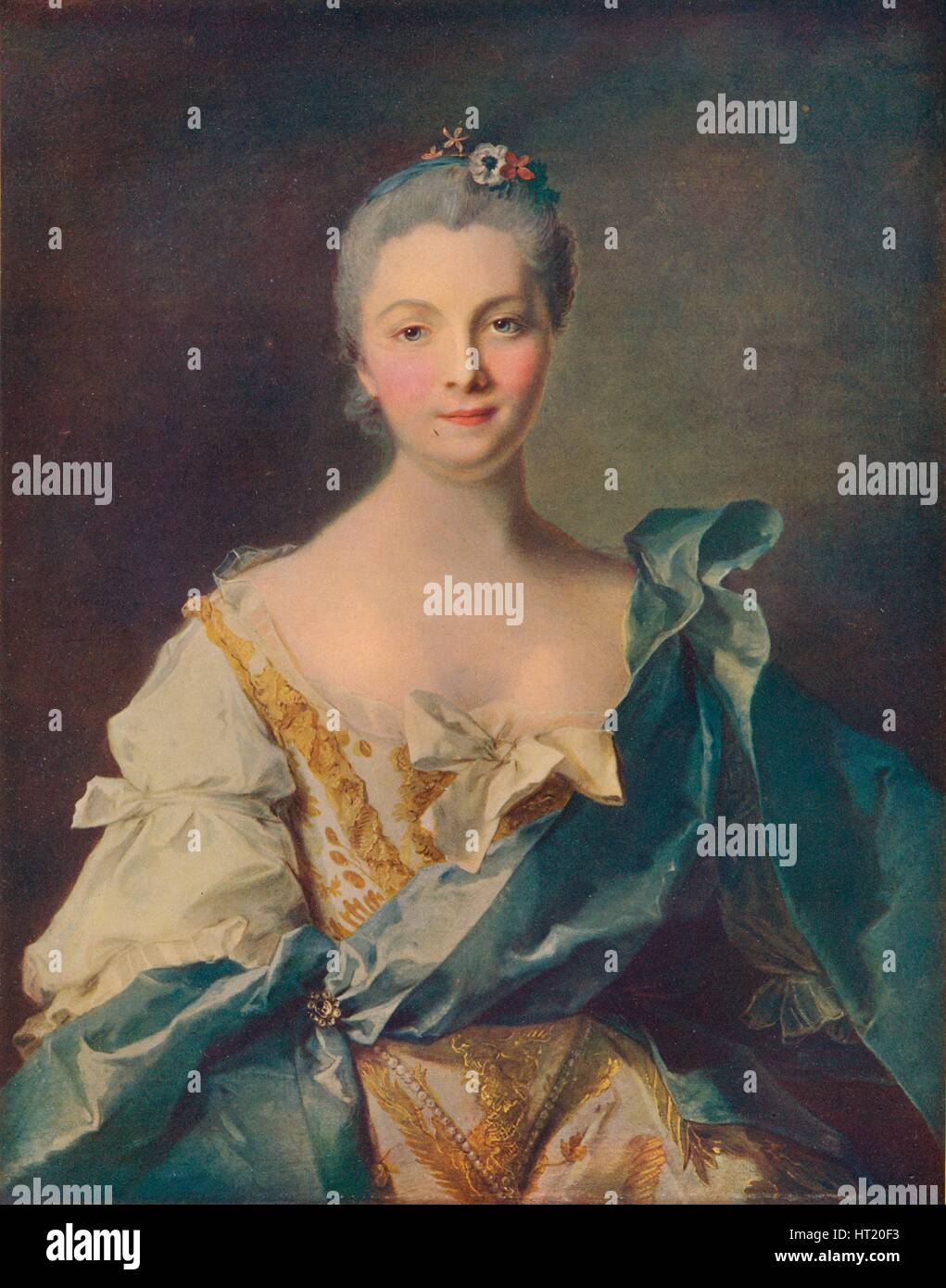 'Portrait of a Young Woman'', 18th century. Artist: Jean-Marc Nattier ...