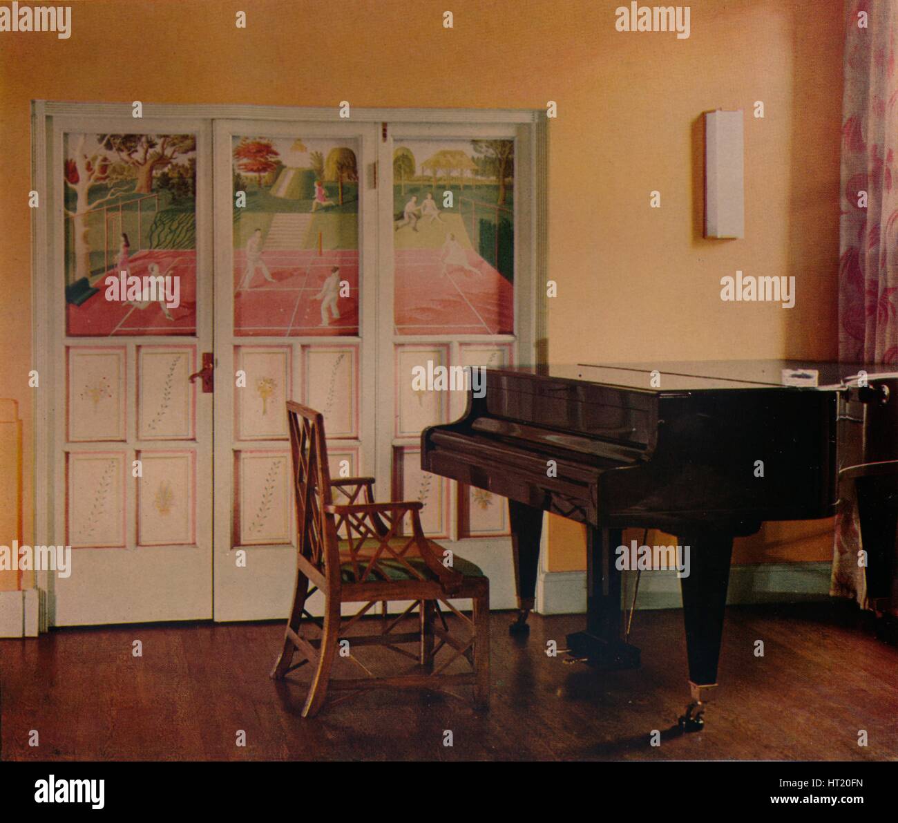 Decoration by Eric Ravilious at Sir Geoffrey Fry's flat, Portman Square ...