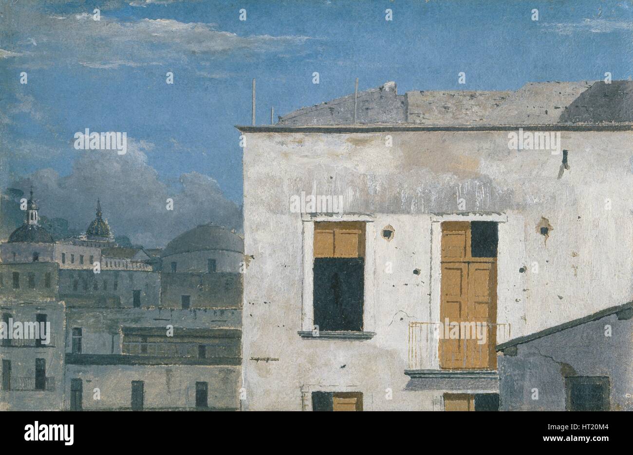 'Buildings in Naples', 1782. Artist: Thomas Jones Stock Photo - Alamy