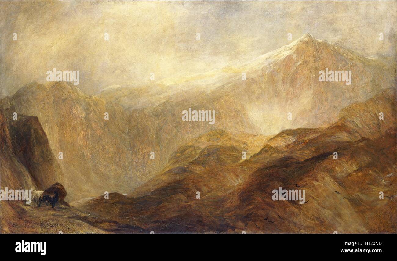 'Snowdon', 1848-1912. Artist: Henry Clarence Whaite Stock Photo - Alamy