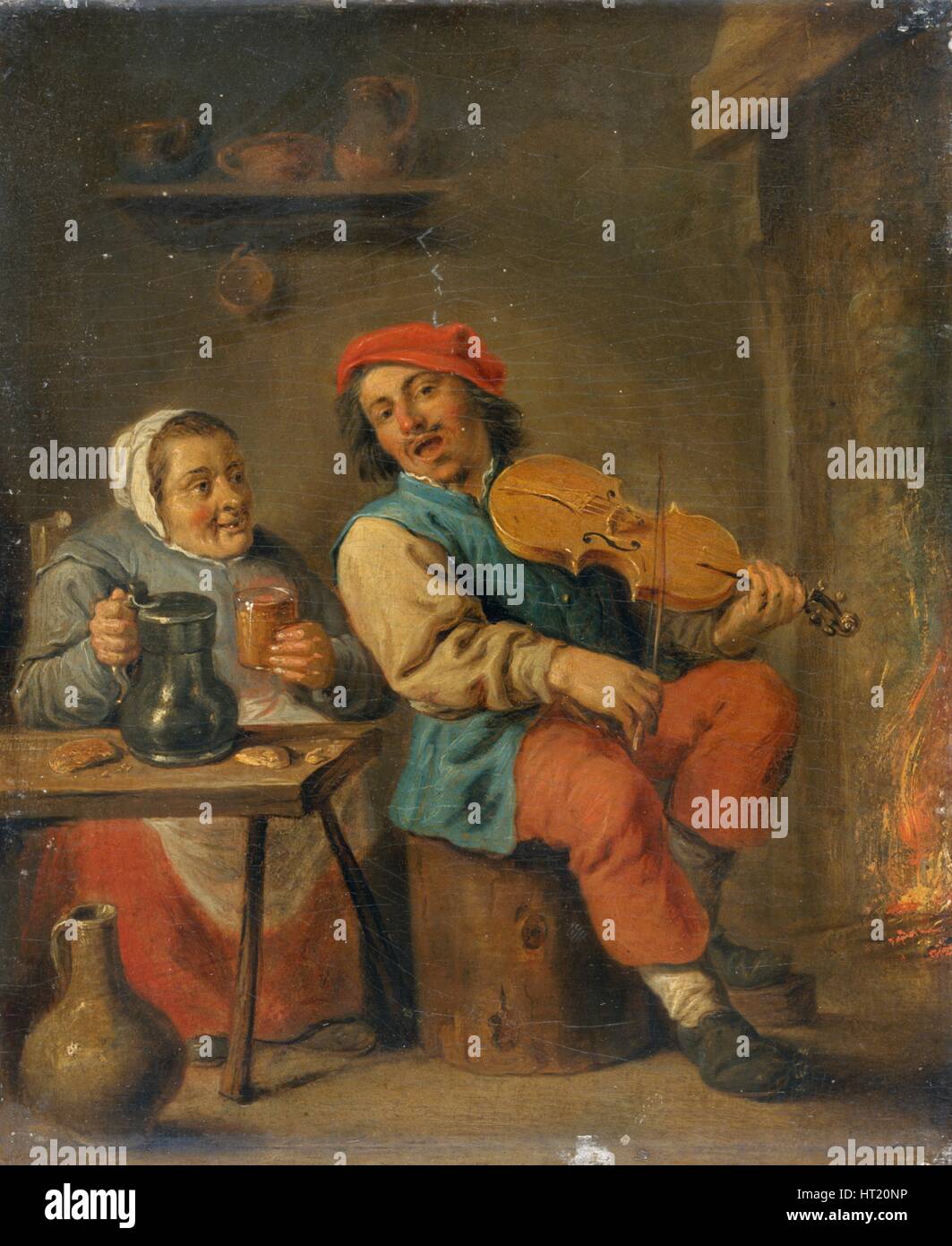 'The fiddler', 1630-1690. Artist: David Teniers II Stock Photo - Alamy