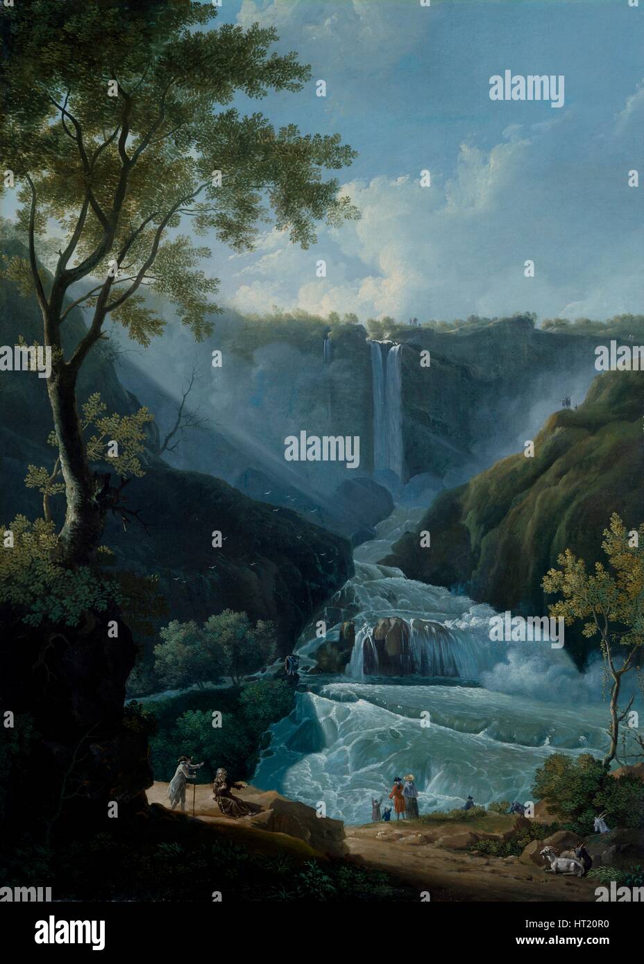 'The falls of Terni', 1767. Artist: Thomas Patch Stock Photo - Alamy