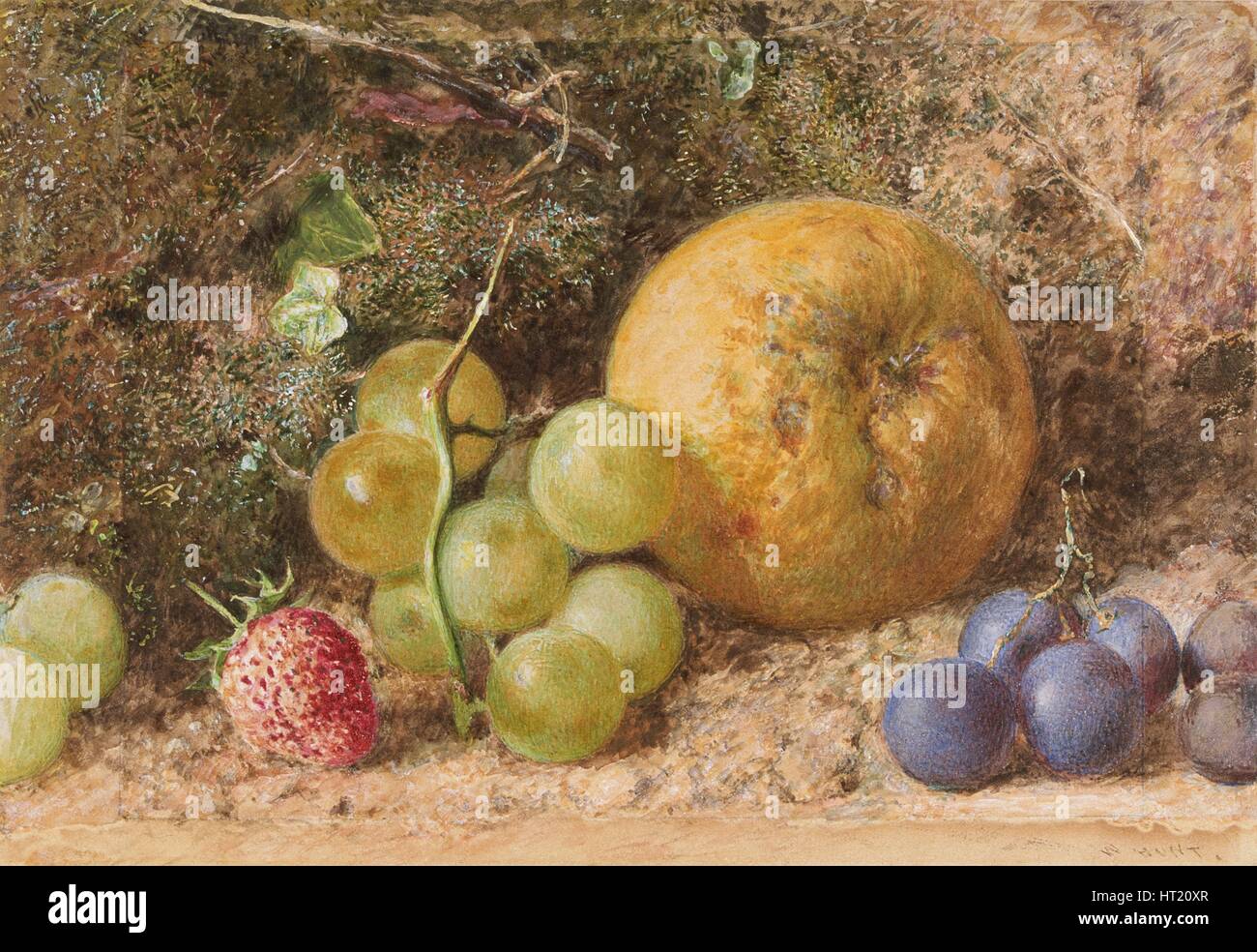 'Fruit piece', c1855. Artist: William Henry Hunt Stock Photo - Alamy