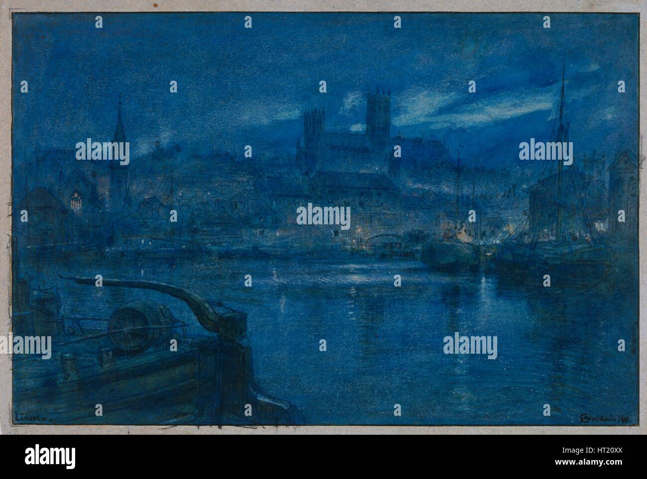 'Lincoln', 1891. Artist: Albert Goodwin Stock Photo - Alamy