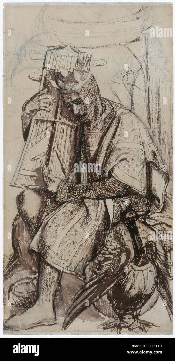 'Study for 'The seed of David' Alterpiece: David as King', c1860 ...