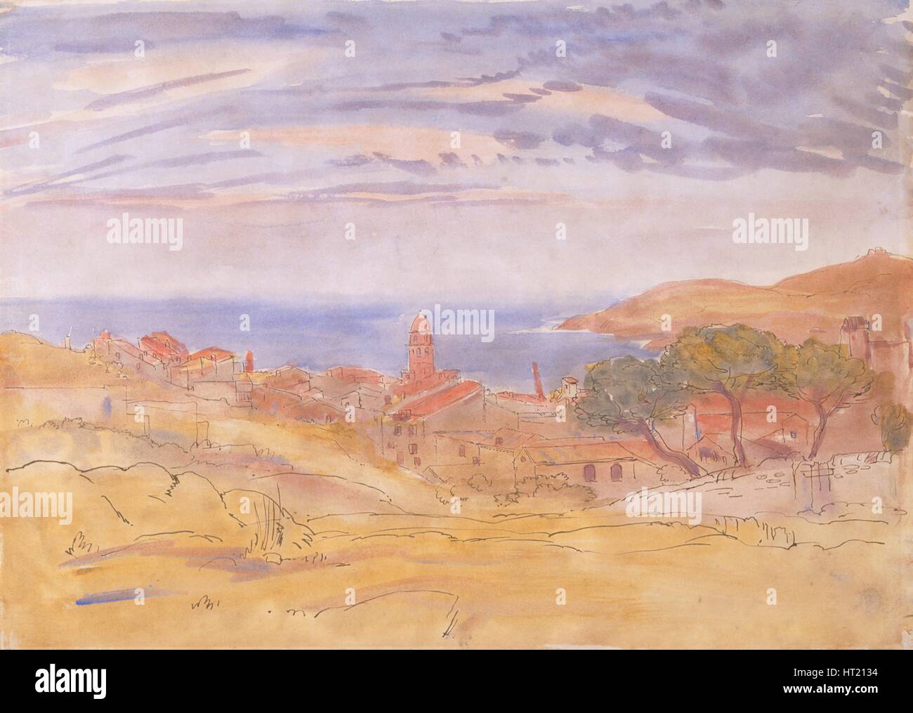 'Collioure', 1907-1914. Artist: James Dickson Innes Stock Photo - Alamy
