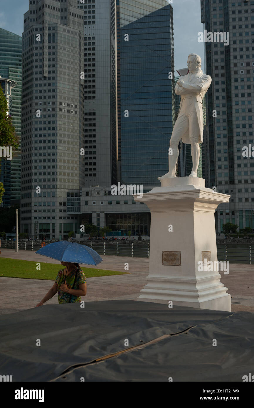 Singapore raffles landing site hi-res stock photography and images - Alamy