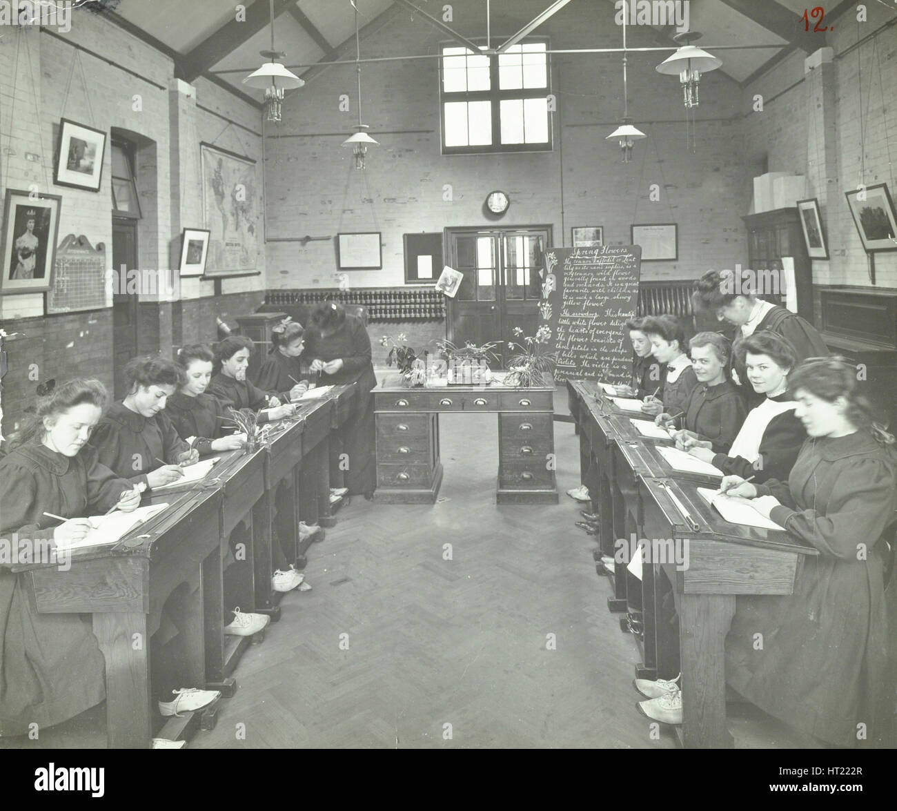 Edwardian school classroom hi-res stock photography and images - Alamy