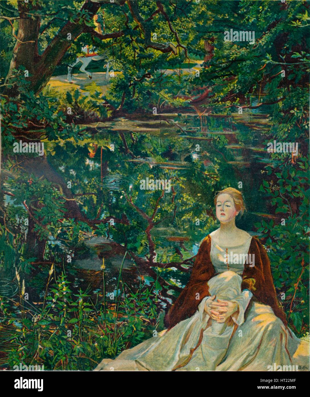 'From a painting by Byam Shaw', c1899. Artist: Byam Shaw Stock Photo ...