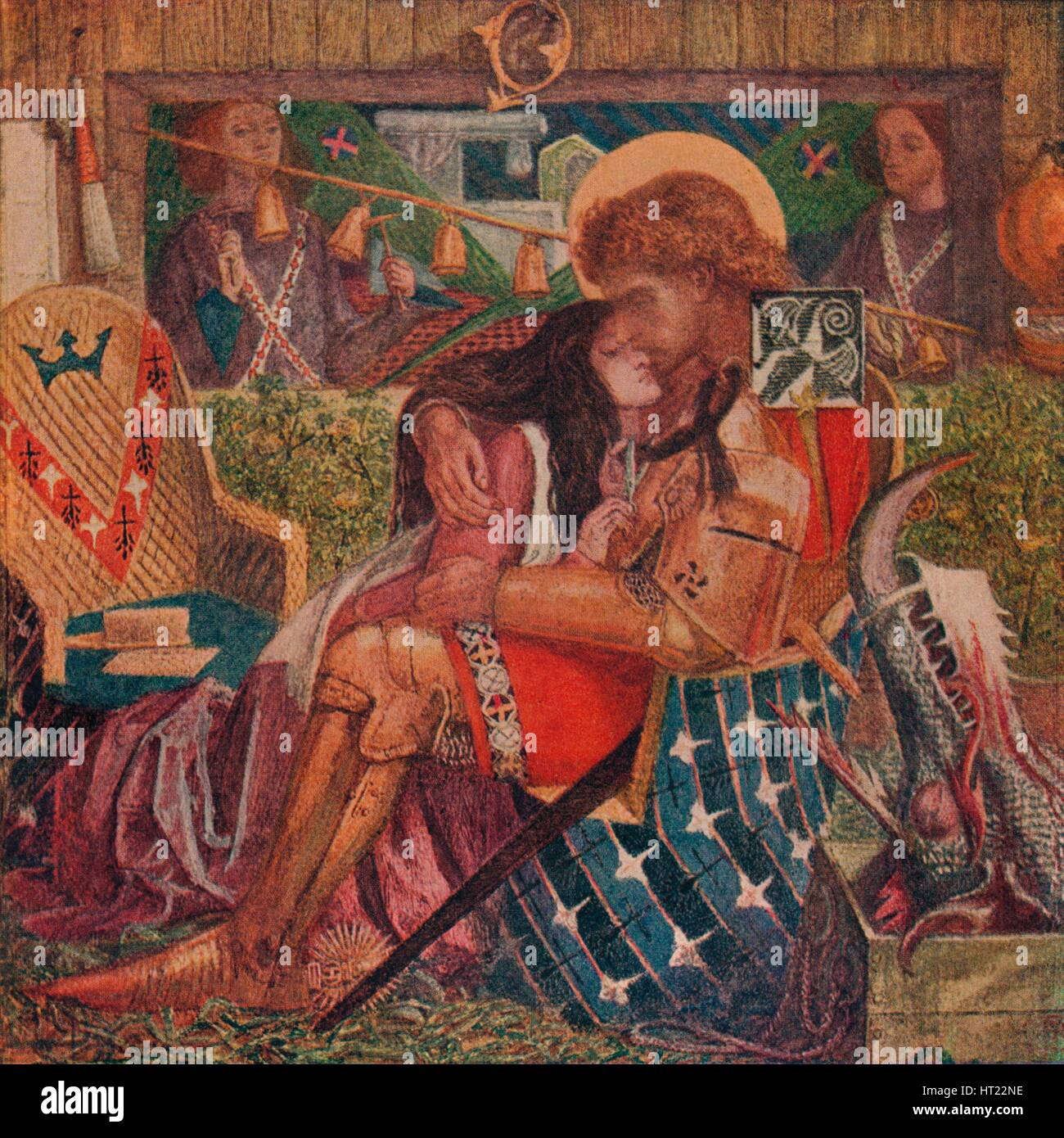 'The Wedding of St George and Princess Sabra', 1857. Artist: Dante ...