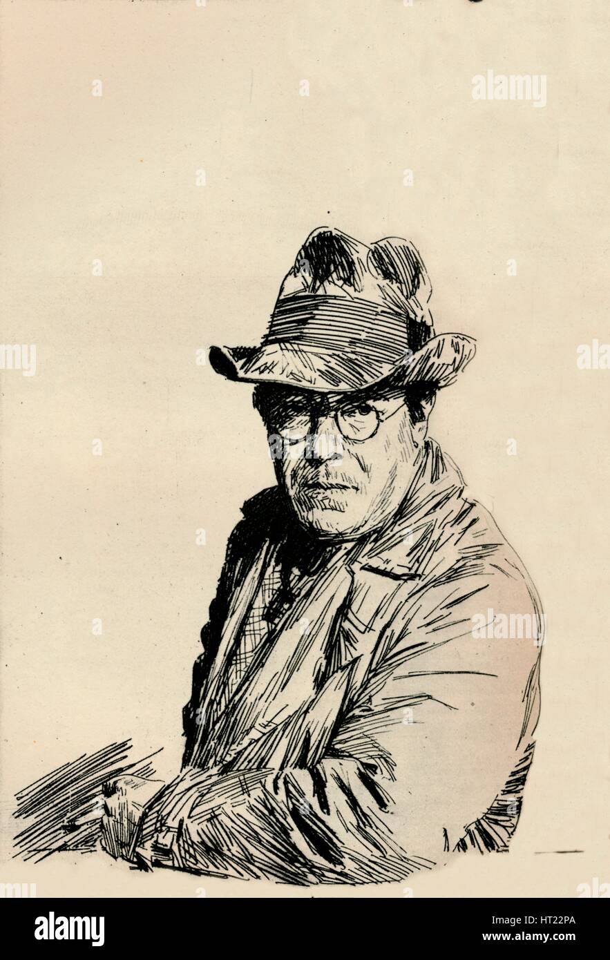 'Self Portrait', c1933. Artist: Joseph Simpson Stock Photo - Alamy