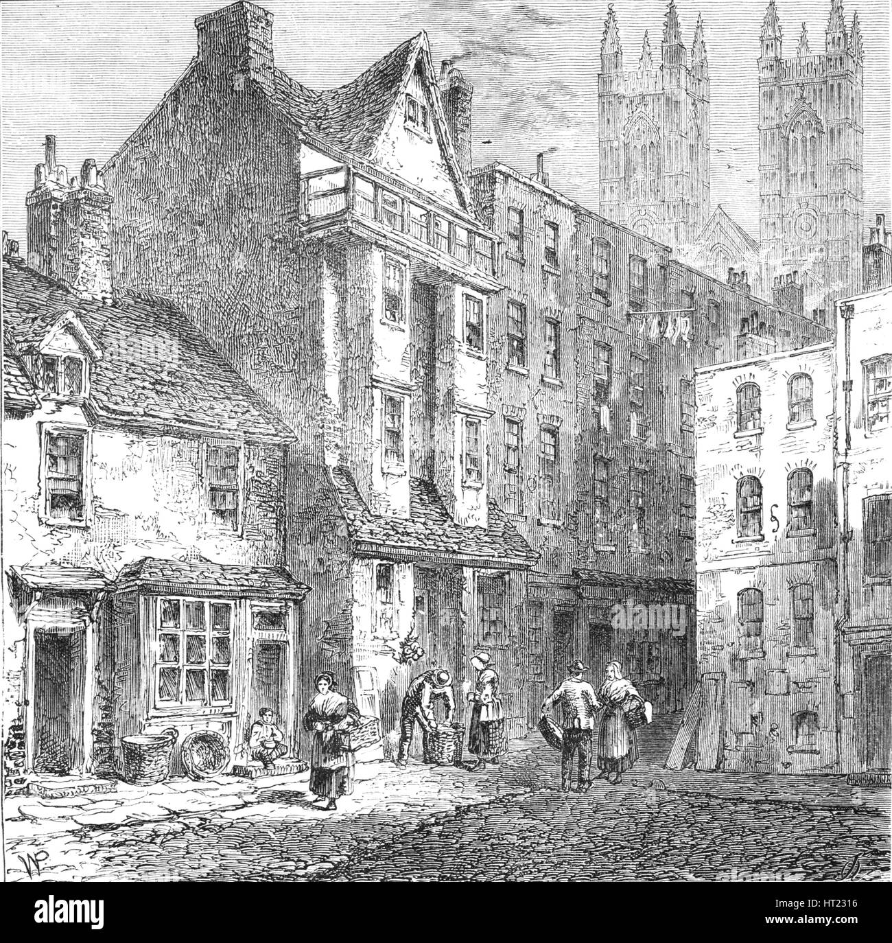 Caxton's House, Westminster, 1827 (1897 Stock Photo - Alamy