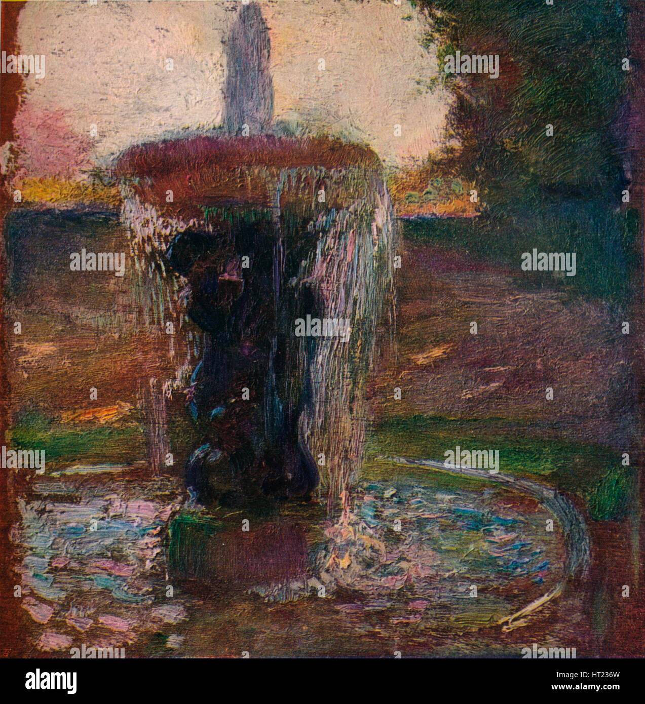 'Dans Le Parc De St. Cloud', c1905. Artist: Gaston la Touche Stock ...