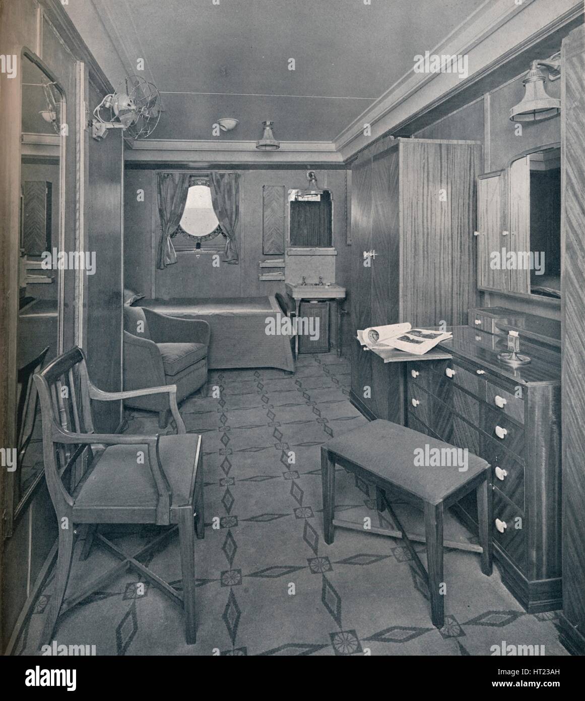 'Apartments in the First Class area on board the S.S. Empress of ...