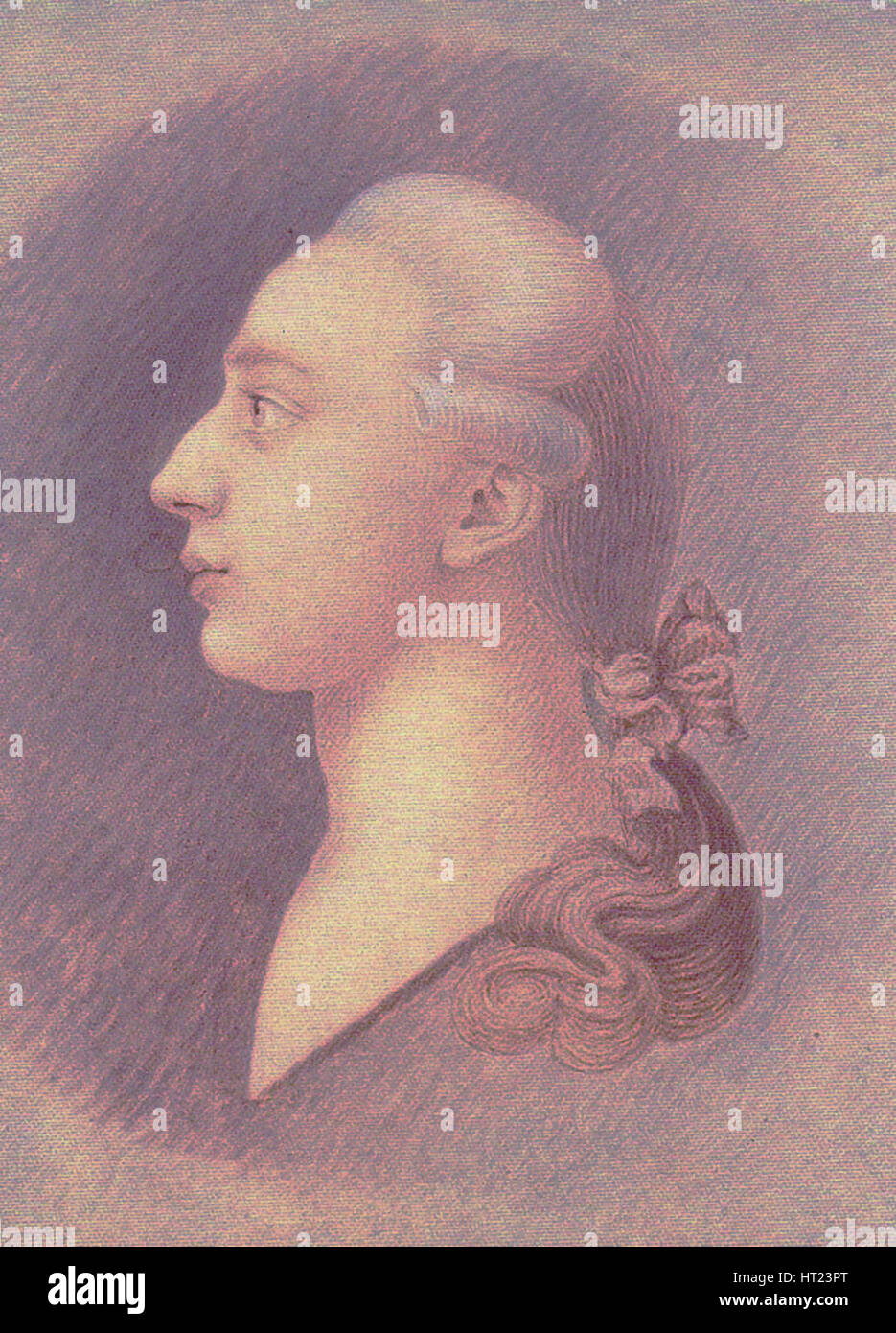 Portrait of Giacomo Casanova, c. 1750. Artist: Casanova, Francesco ...