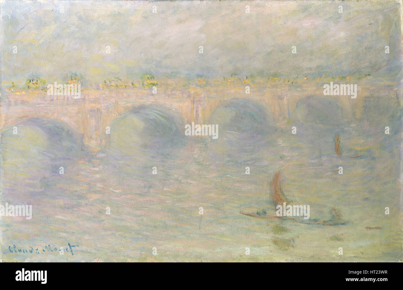 Waterloo Bridge, Sunlight Effect, 1899-1901. Artist: Monet, Claude ...