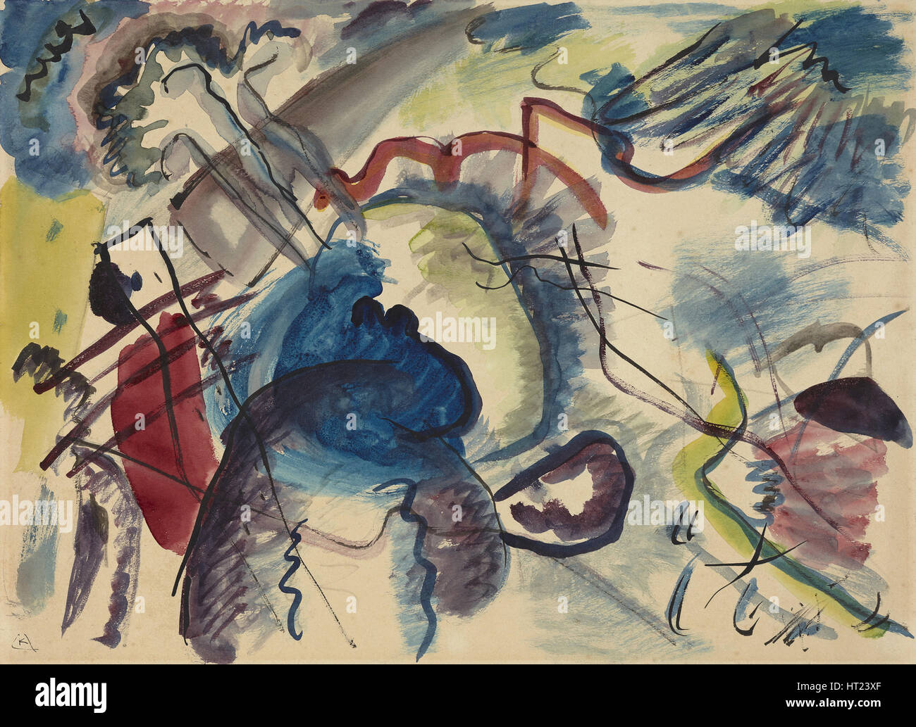 Painting with white border kandinsky hi-res stock photography and ...