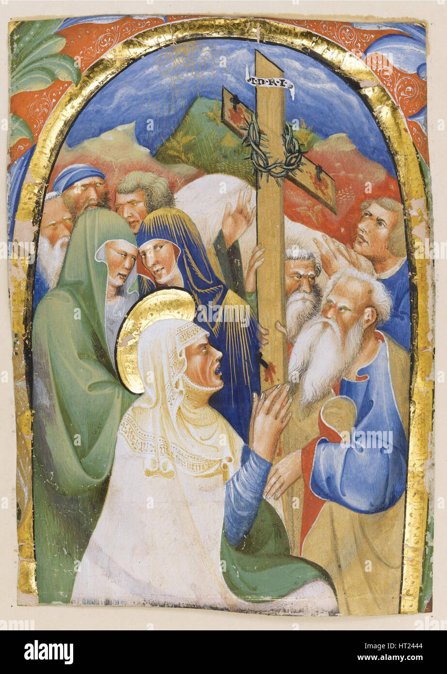 The Finding of the Holy Cross. From an manuscript Gradual, c.1420 ...
