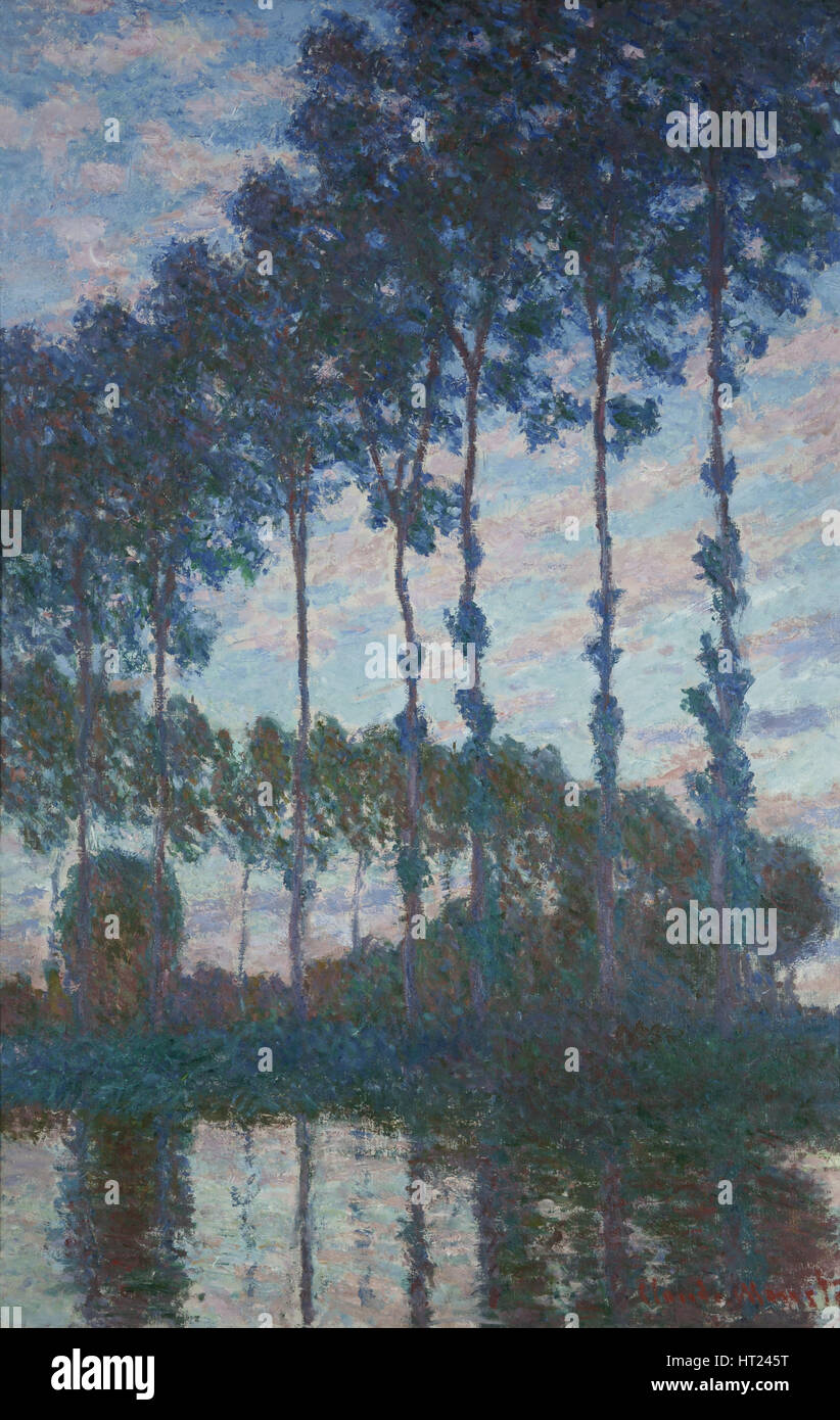 Poplars in the sun claude monet hi-res stock photography and images - Alamy