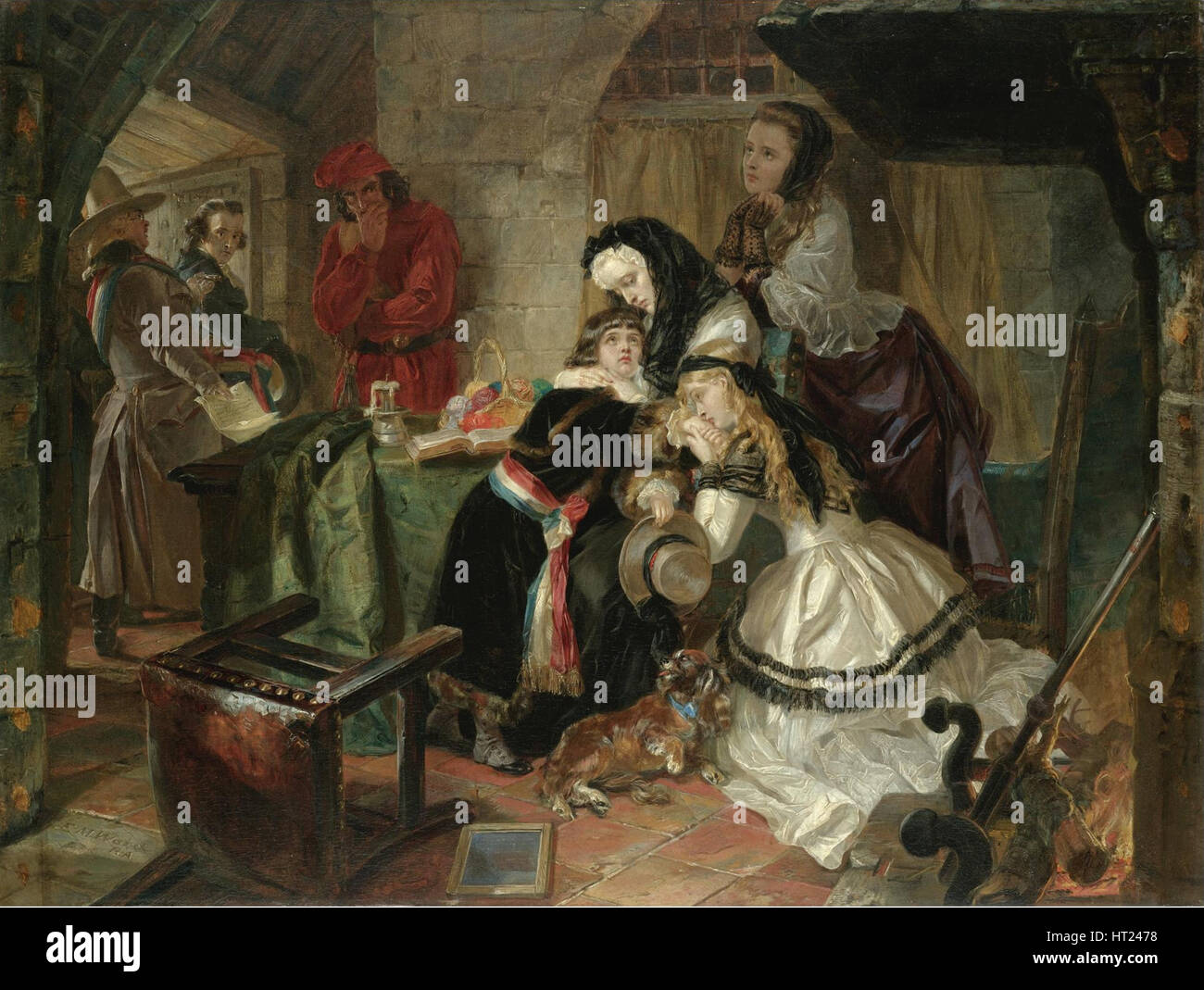 Marie Antoinette. Artist: Ward, Edward Matthew (1816-1879 Stock Photo ...